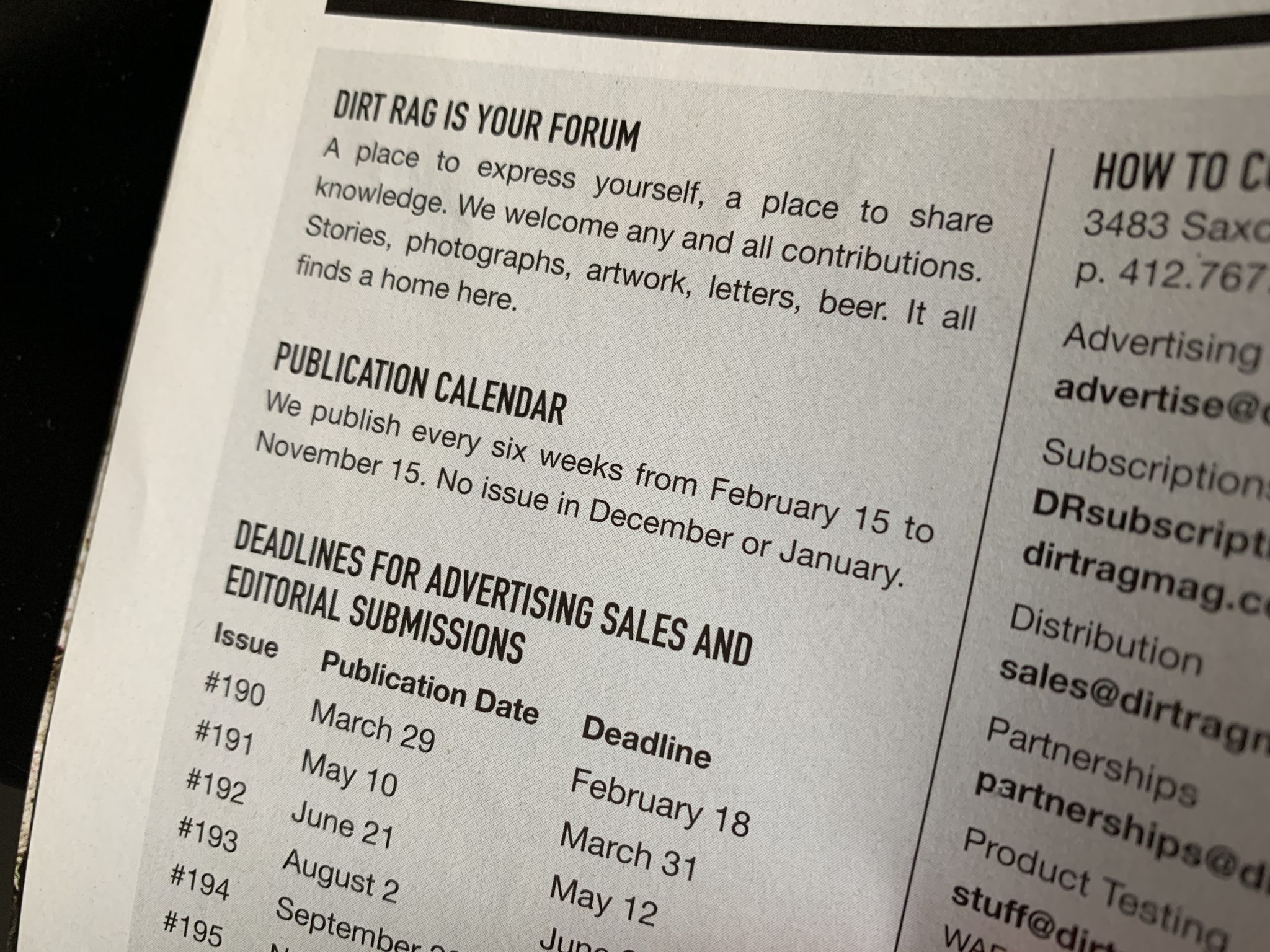 Farewell, Dirt Rag Magazine - Singletracks Mountain Bike News