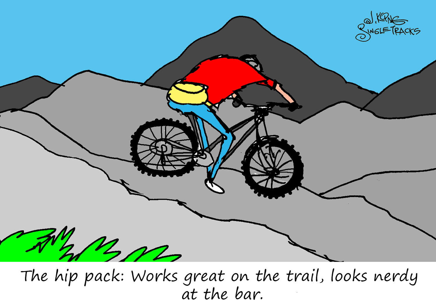 When a Hip Pack is Really Just a Fanny Pack [Cartoon] - Singletracks ...