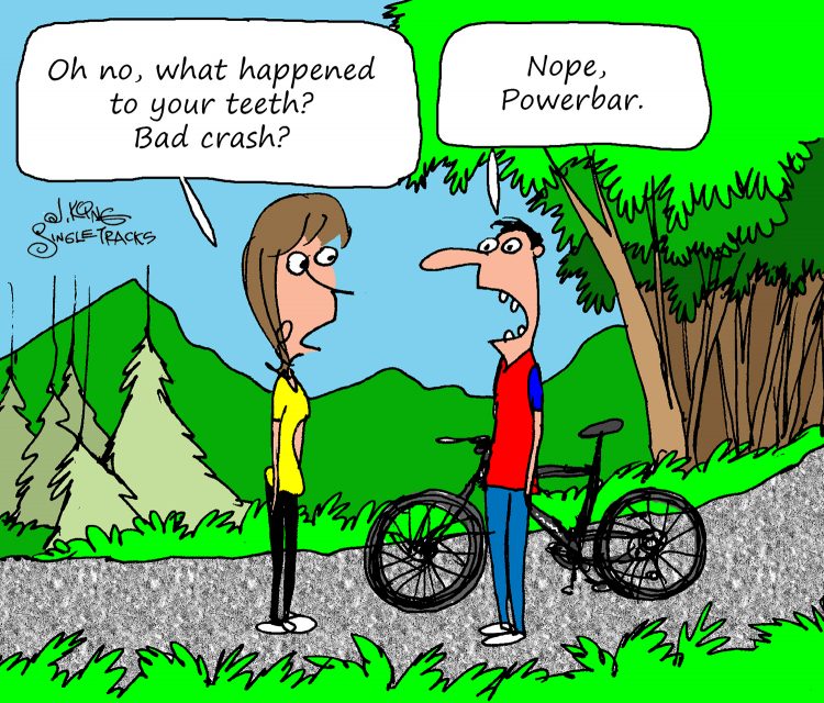 One of the Hazards of Mountain Biking in the 1990s [Cartoon ...