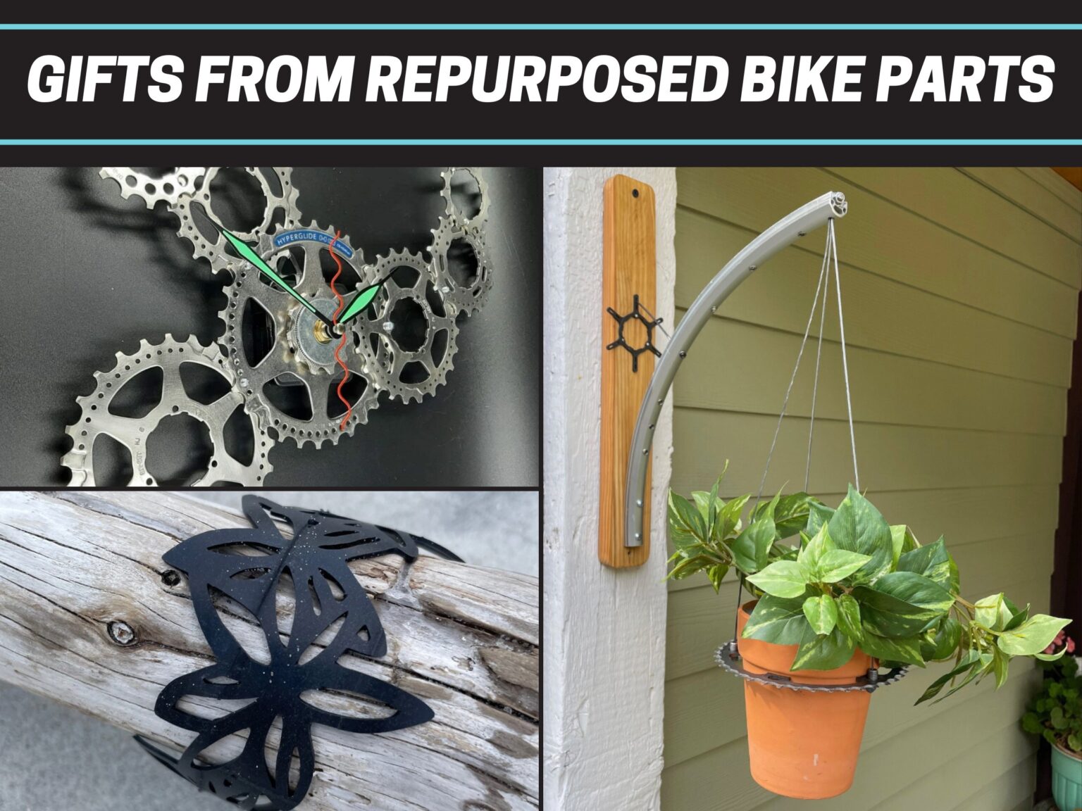 Holiday Gift Guide for Mountain Bikers: Repurposed Bike Parts ...