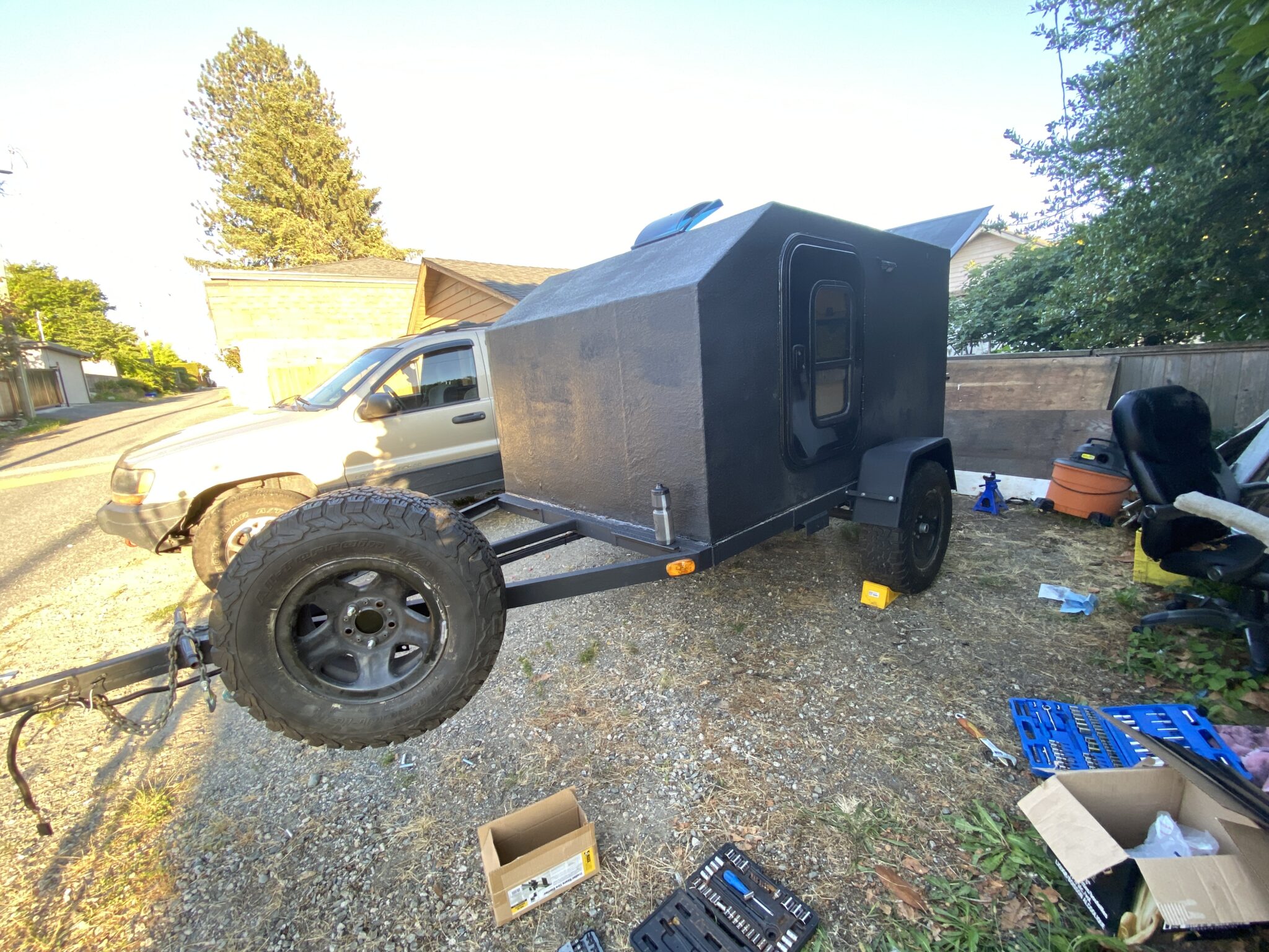 How I Built My Own DIY Overland Camper Trailer for MTB Trips ...