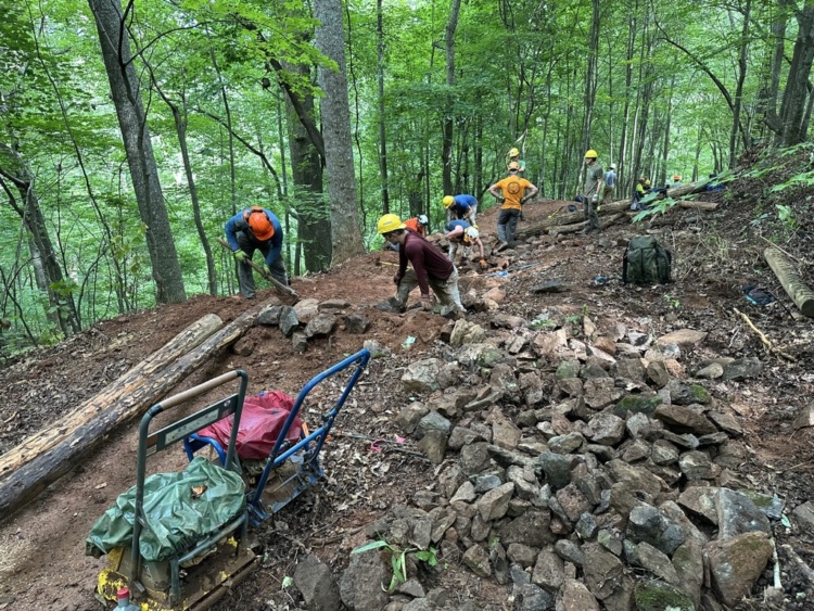 One of Asheville's most famous trails has been re-built from top to ...