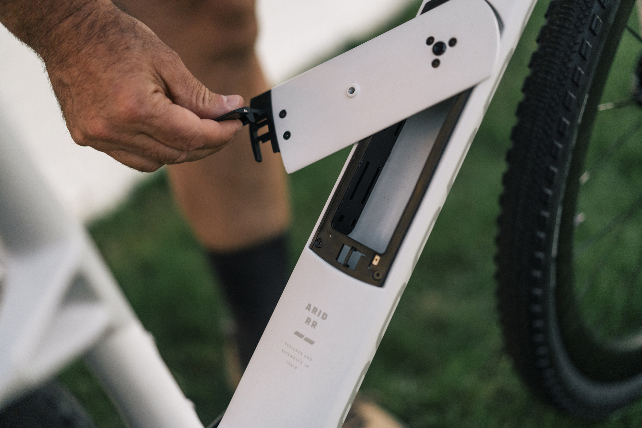 A gravel bike with room for 6 water bottles and a new eMTB with short, 155mm cranks ...