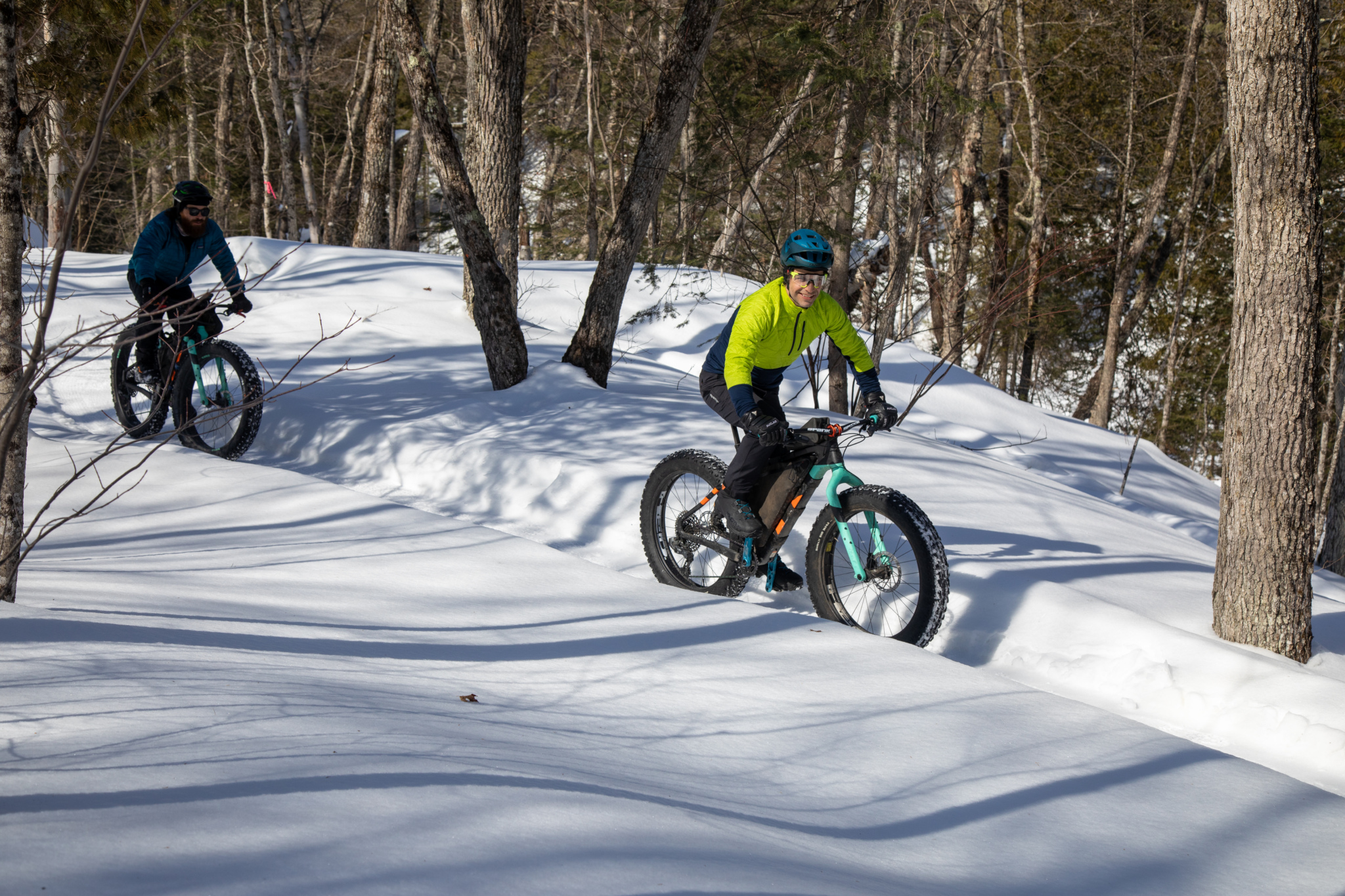 Biking big berms and rowdy drops... in the winter?! Sault Ste. Marie is rewriting the rules ...