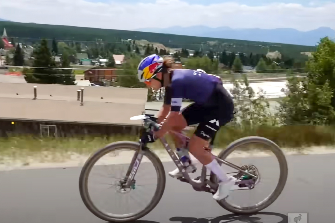 Who needs drop bars? Kate Courtney smashes Leadville record on flat-bar ...