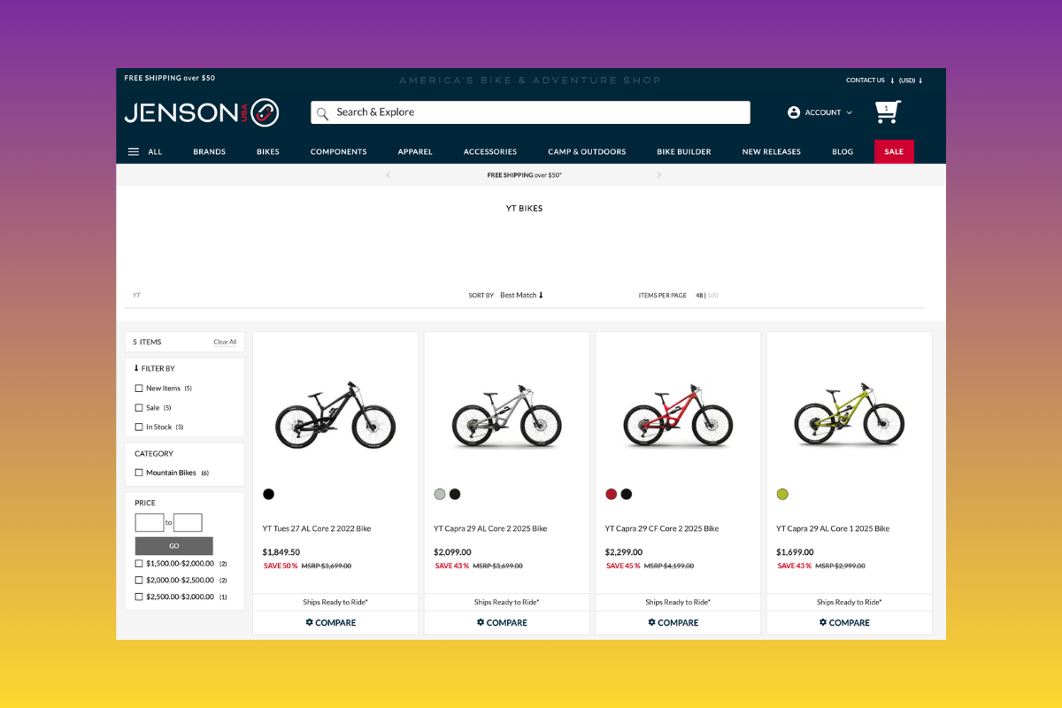 YT bikes appear on Jenson USA with big discounts, but no warranty ...